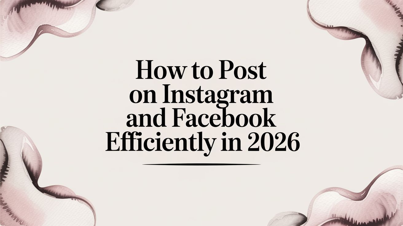 How to Post on Instagram and Facebook… | AdStellar